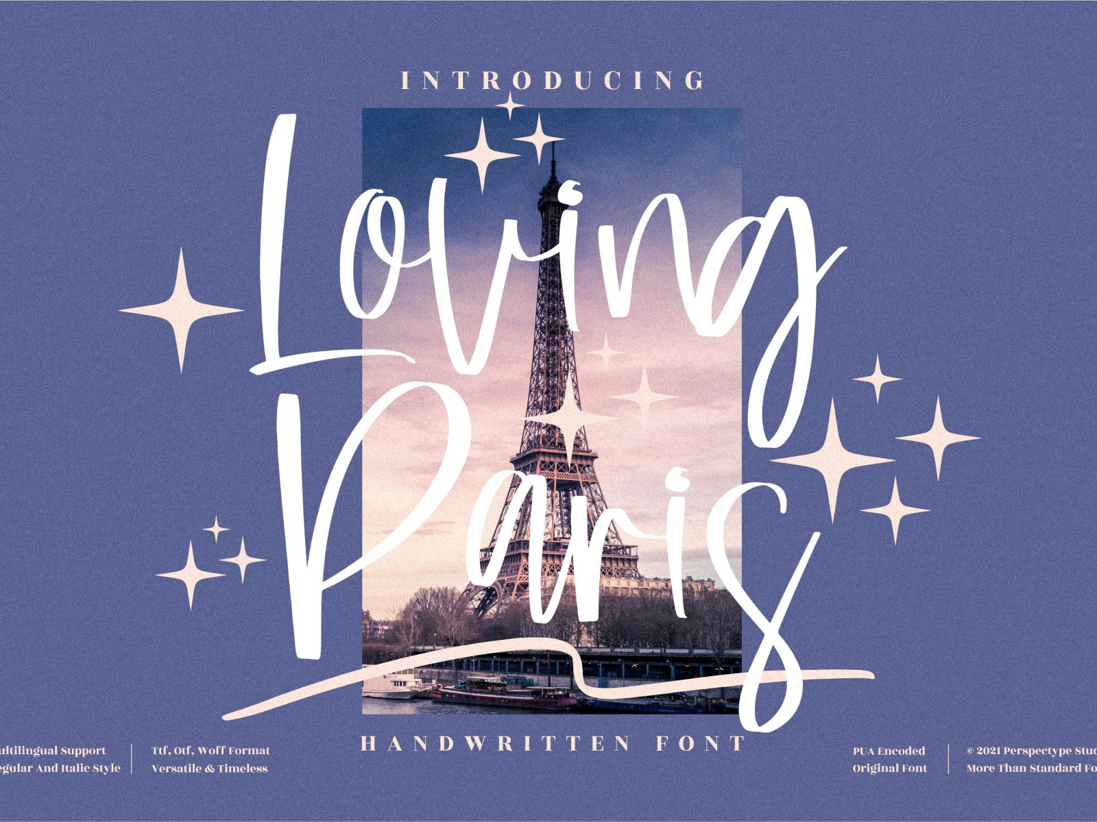 Loving Paris - Beautiful Handwritten Font by Perspectype Studio on Dribbble