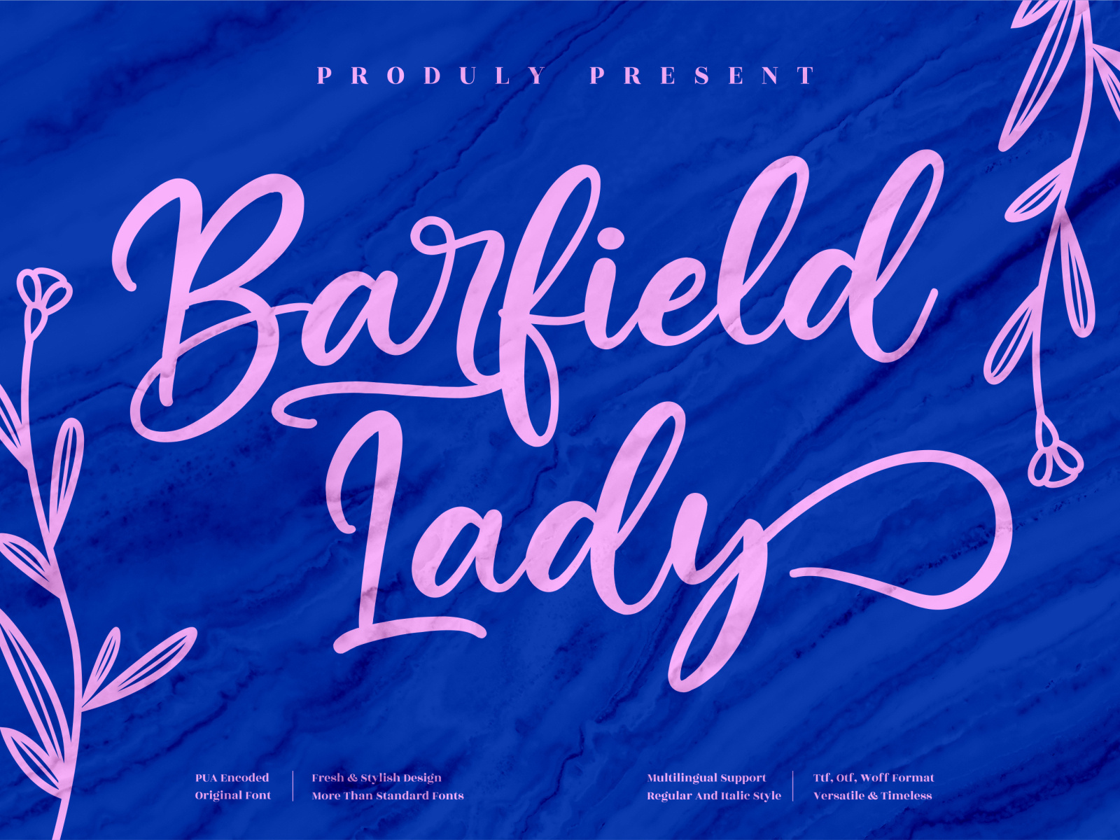 Barfield Lady - Beautiful Script Font by Perspectype Studio on Dribbble