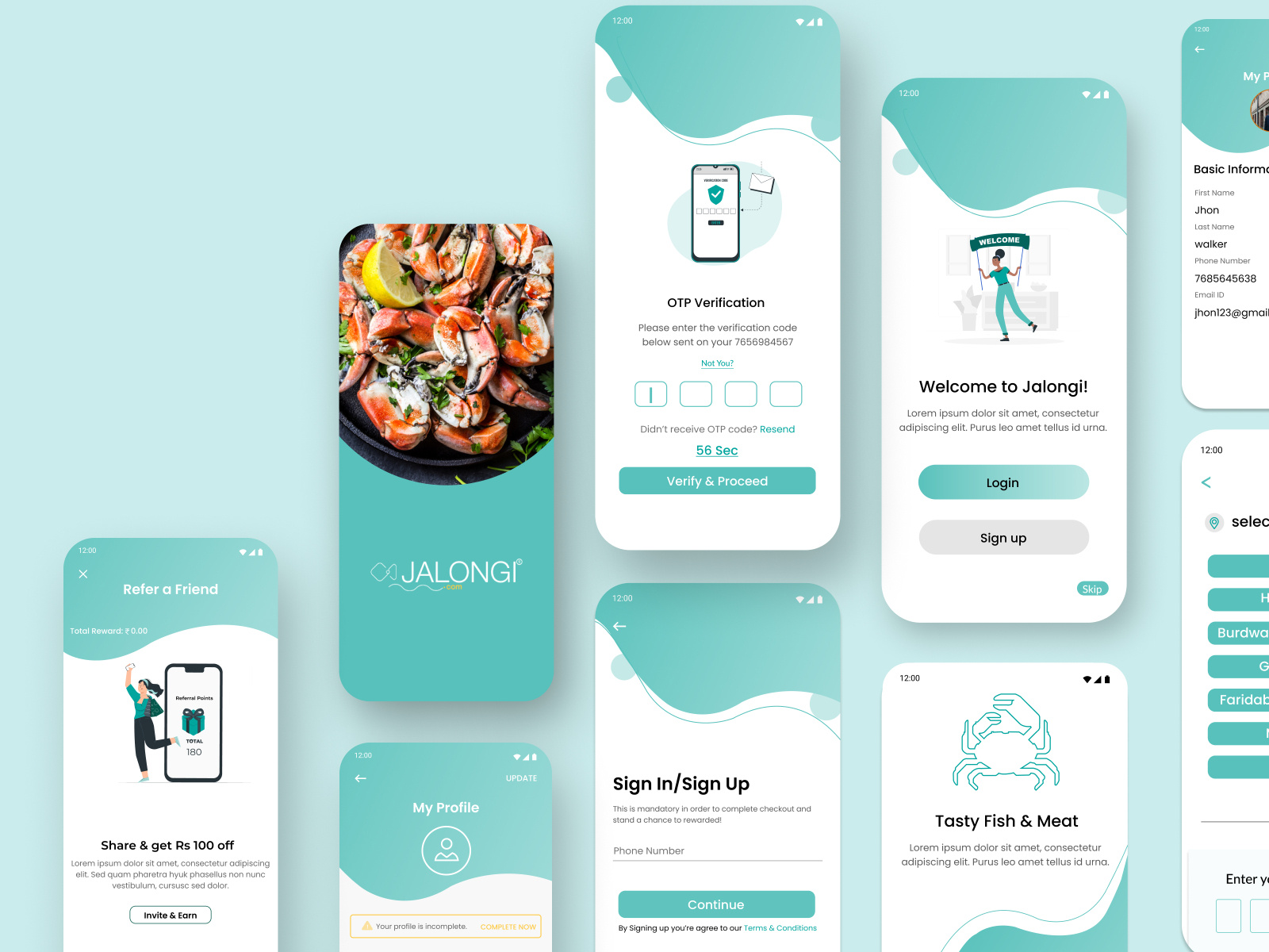 Seafood app design by priyanka jadhav on Dribbble