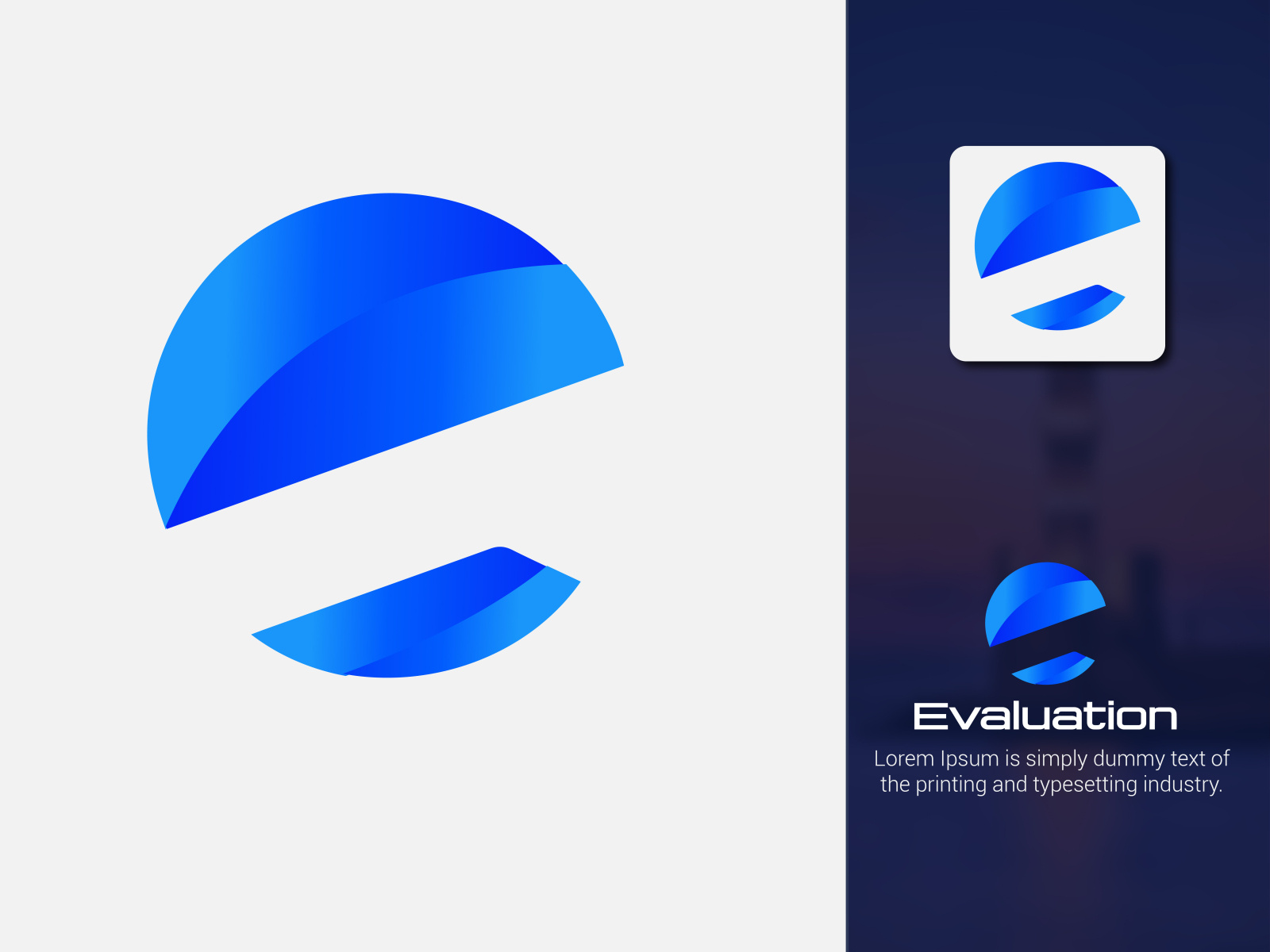 Evaluation Logo by Samiya on Dribbble
