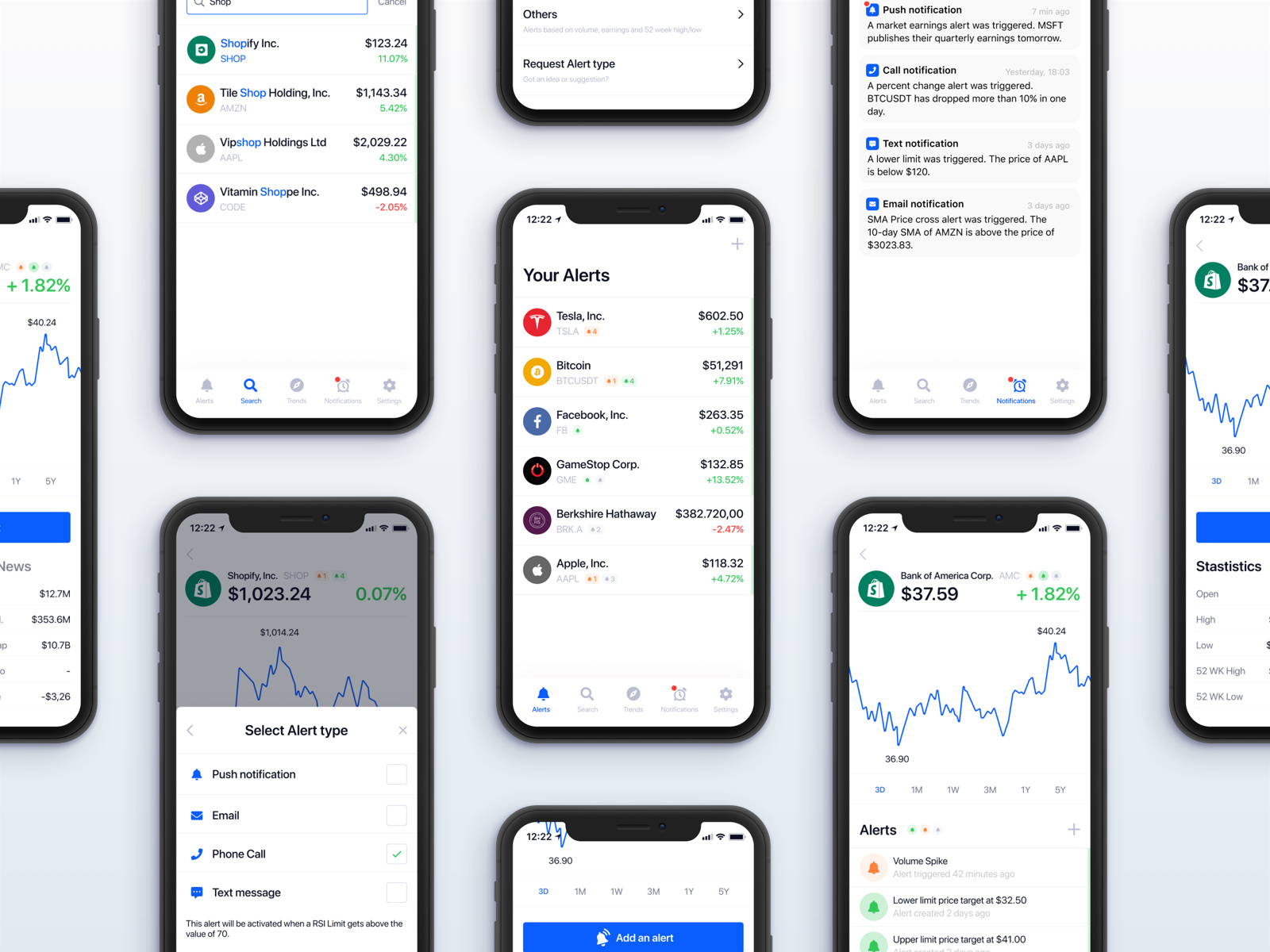 Stockalarm.io by Your Next Agency on Dribbble