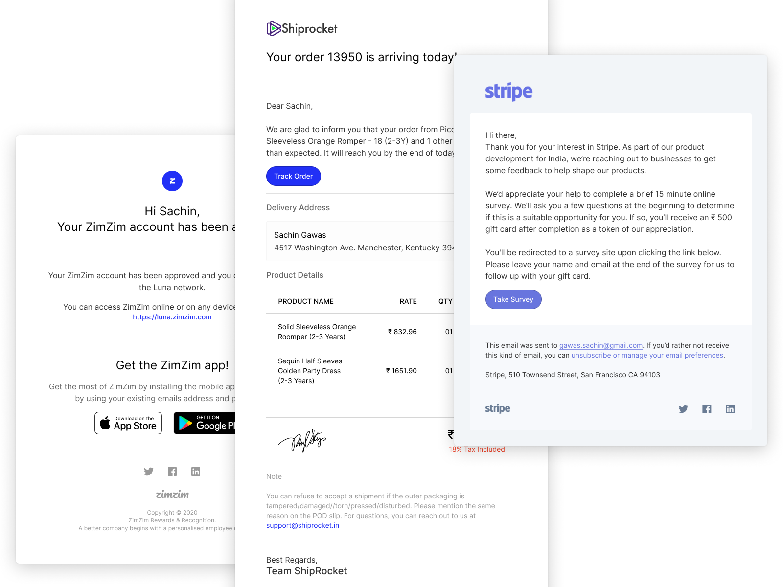 Email Templates by Elescript on Dribbble