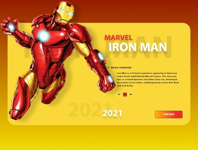 Iron Man Movie Website UI Design by Web Designs Prime on Dribbble