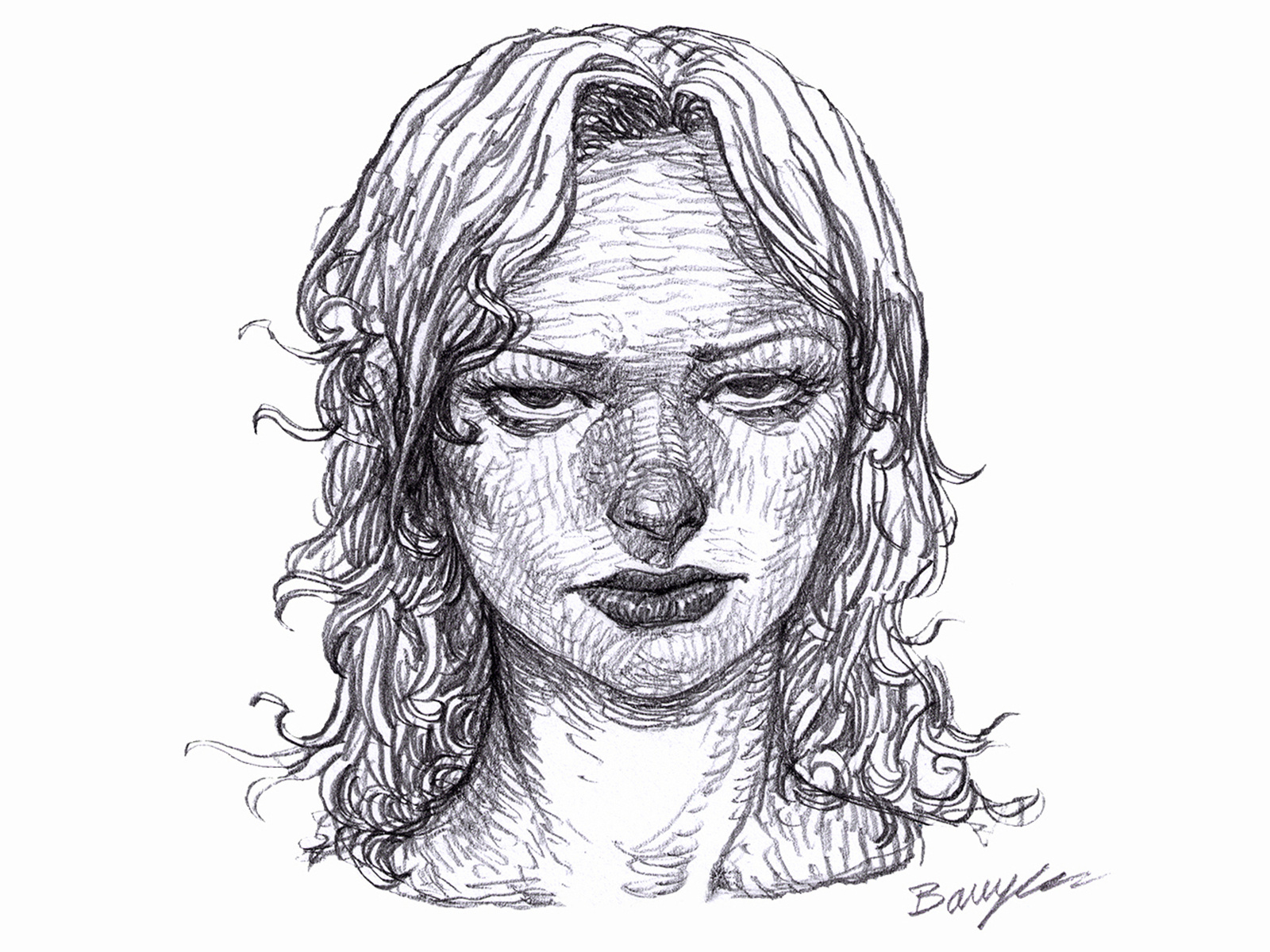 Pencil Portrait by Barry on Dribbble