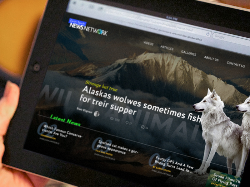 Earthtouchnews by Vlad Halenko on Dribbble