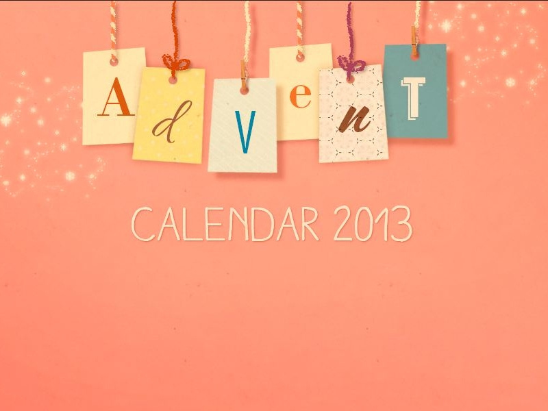 Advent calendar header. here the calendar by Sara Michieli on Dribbble