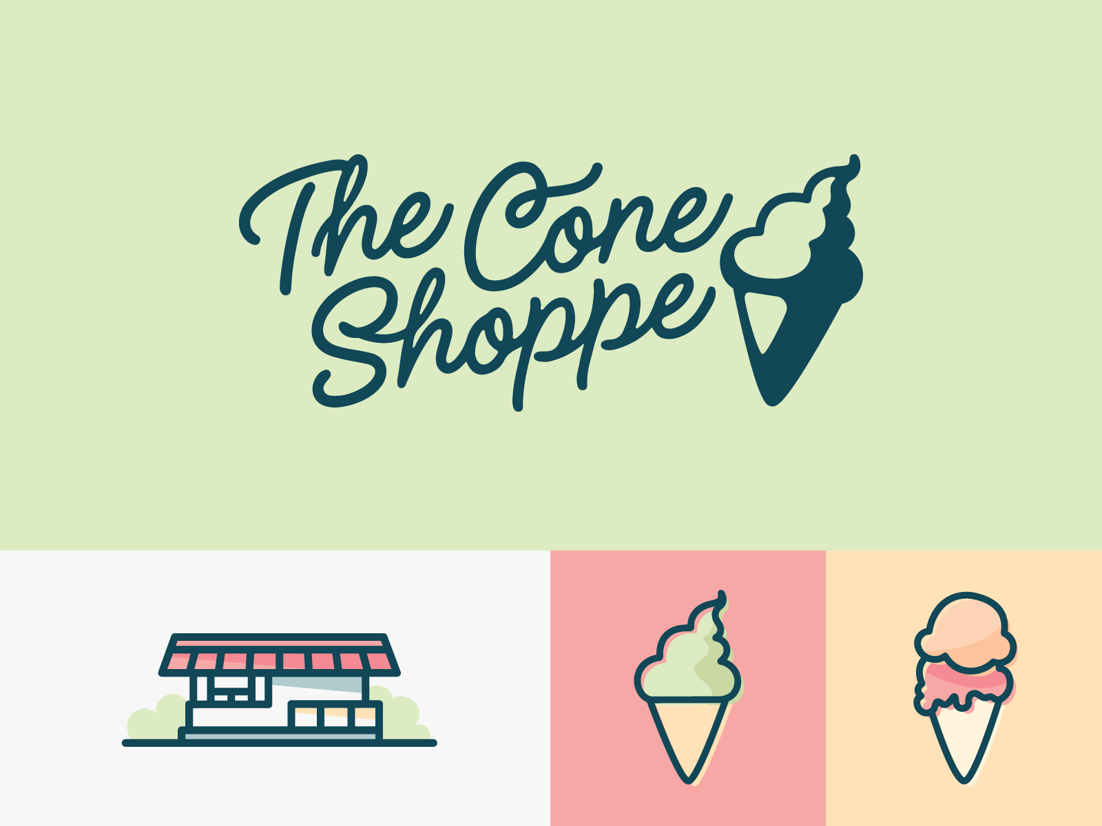 The Cone Shoppe by Hannah Alspaugh on Dribbble