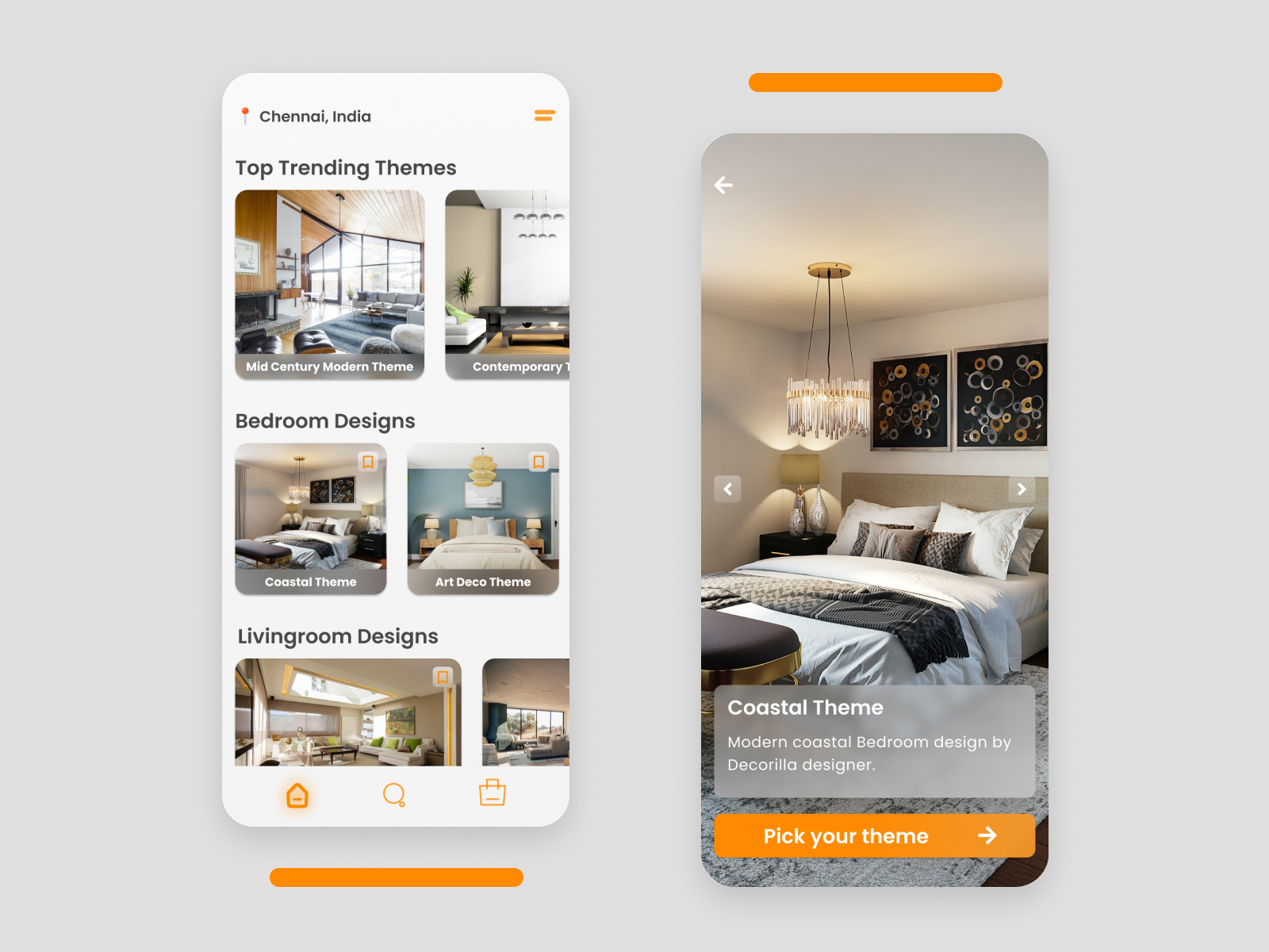 UI Interior Designs App by Vignesh R on Dribbble