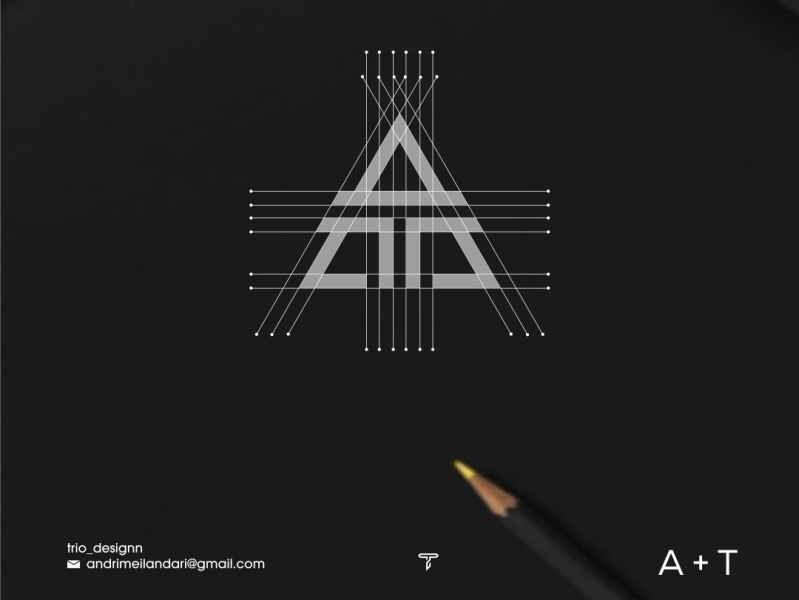 AT monogram logo by trio_designn on Dribbble