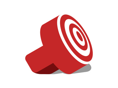 Letter T target logo by Valentinedesign on Dribbble