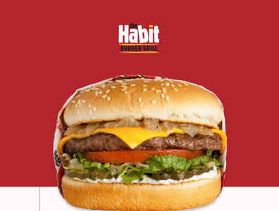Habit burger grill by urwashi pal on Dribbble