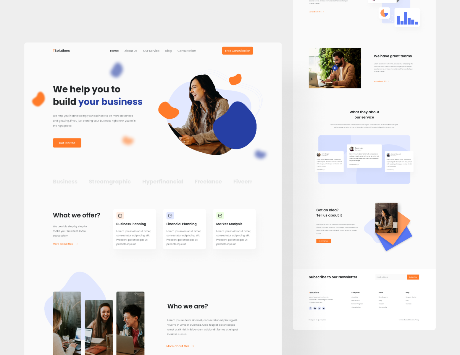 Landing page Digital Marketing by Yosef agil on Dribbble