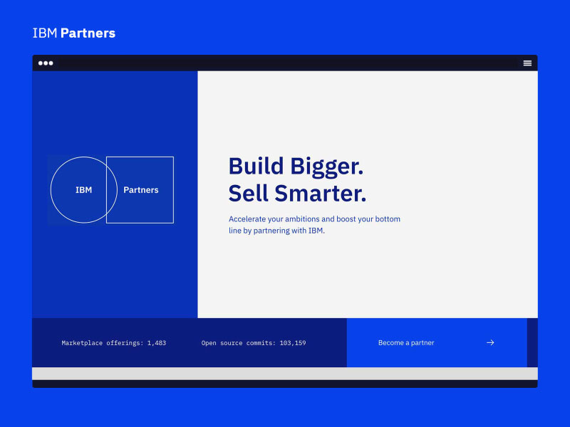 IBM Partners - Welcome UI by Aaron Adler on Dribbble