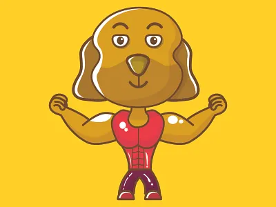 Cartoon Bodybuilder designs, themes, templates and downloadable graphic ...