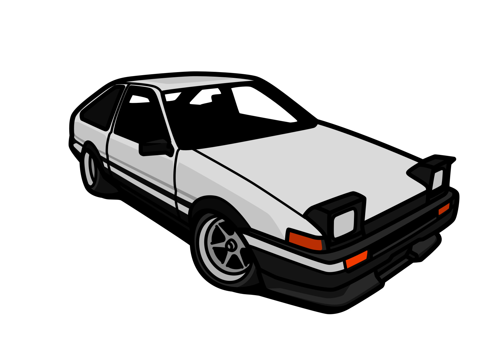 Simple car illustration #10 by ErickDsgn05 on Dribbble