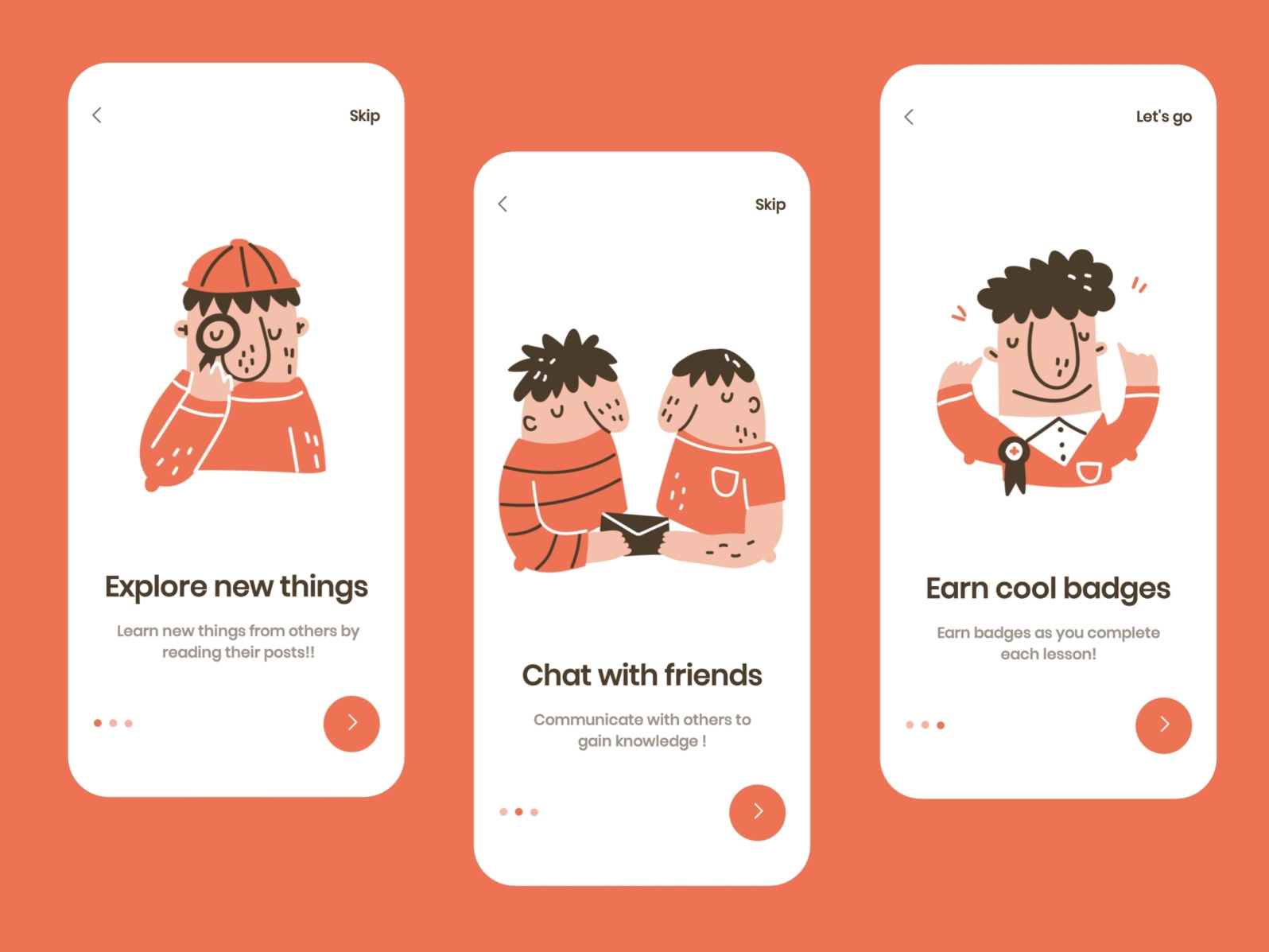 Onboarding screen ui design by Gowtham Jegathesan on Dribbble