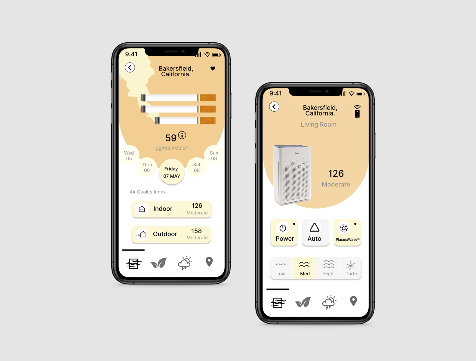 AIRWISE : Air quality monitoring app by Hasmitha Bhetalam on Dribbble