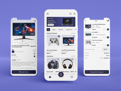 Tech E-Commerce Mobile App Design by Asfand on Dribbble