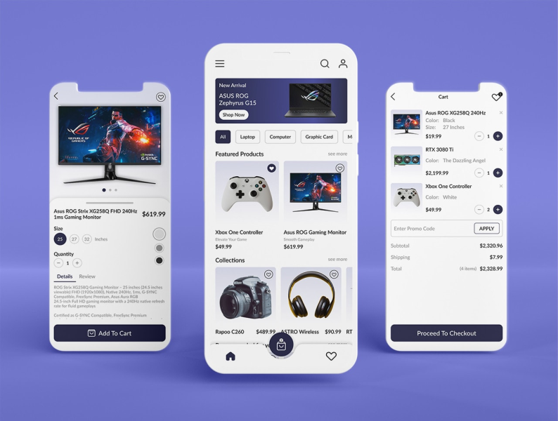 Tech E-Commerce Mobile App Design by Asfand on Dribbble