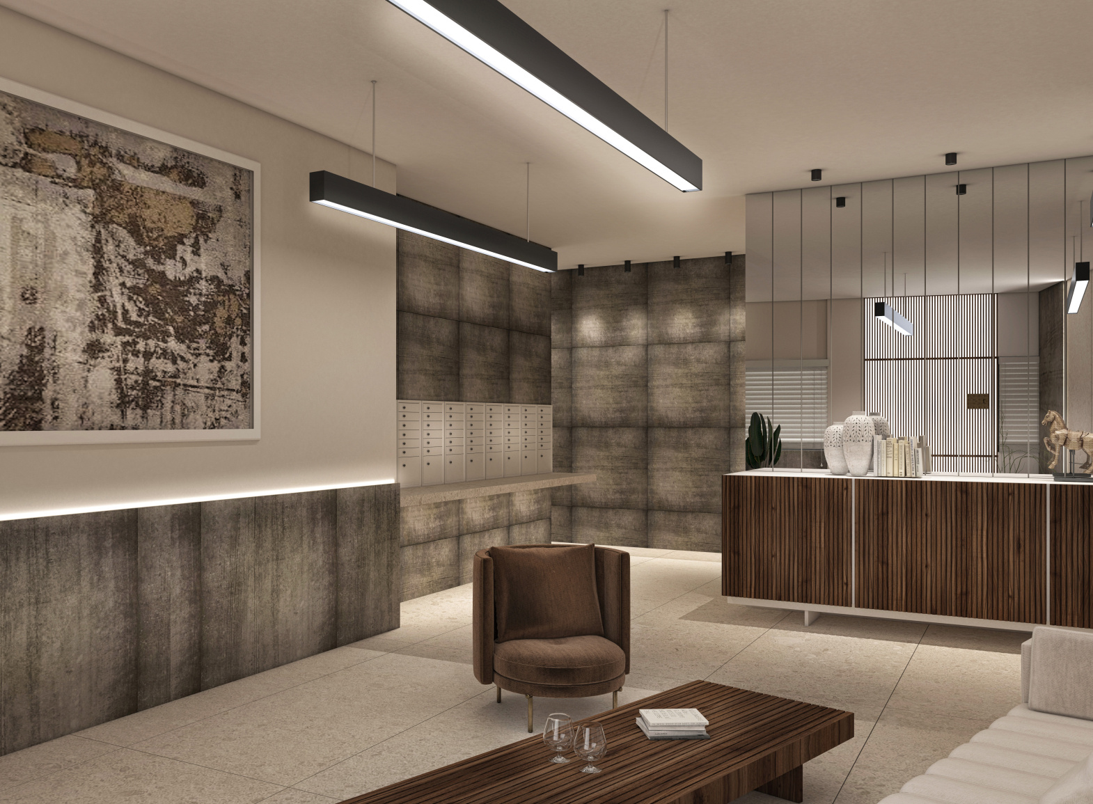 lobby design by parnaz on Dribbble