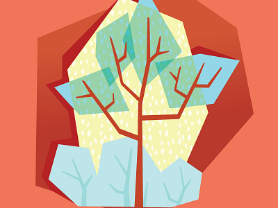 Angular Trees by Tatiana Cociorva for InkyDeals on Dribbble