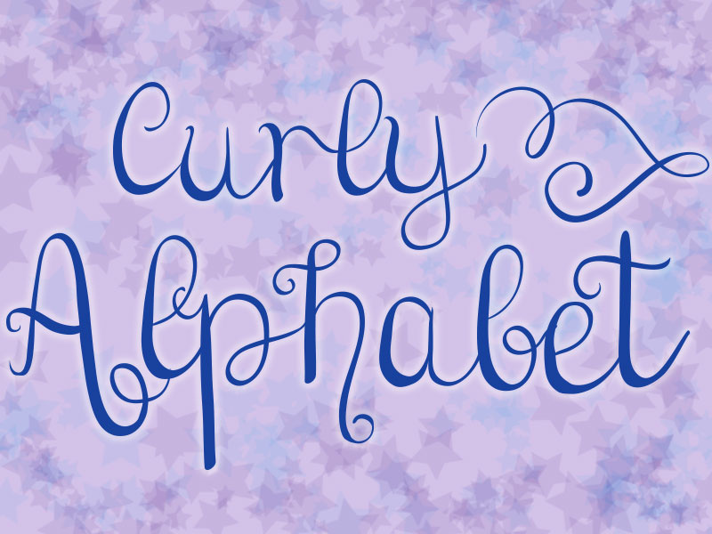 Curly Alphabet by Tatiana Cociorva on Dribbble