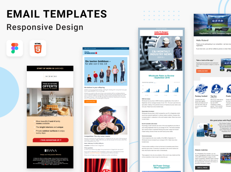 Email templates design by Punit Bhalodiya on Dribbble