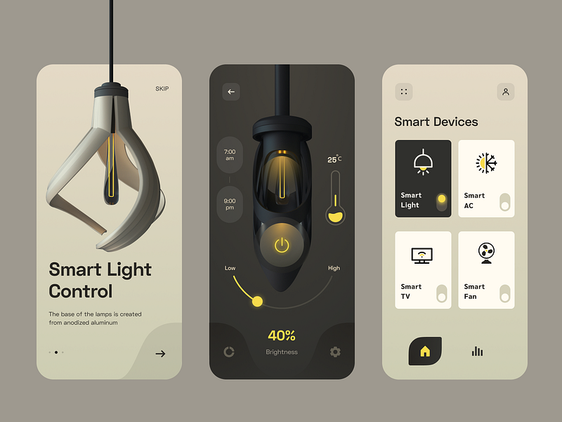 Smart Home Controller App by Shafiqul Islam 🌱 on Dribbble