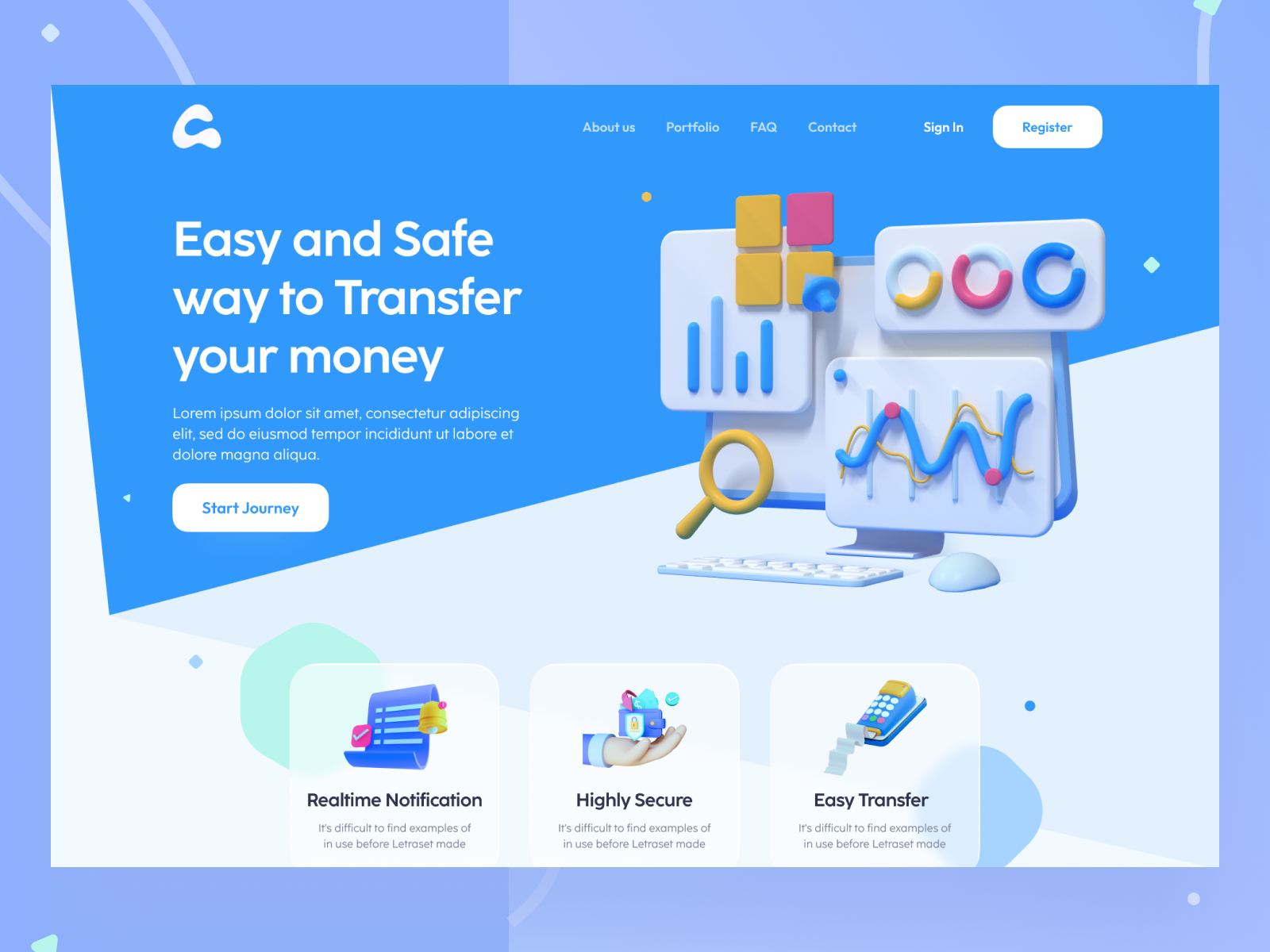 Transaction Service Website by Shafiqul Islam 🌱 on Dribbble