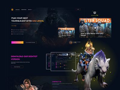 Esport Tournament Organizing Platform - UX UI Design by Bhushan Anil ...