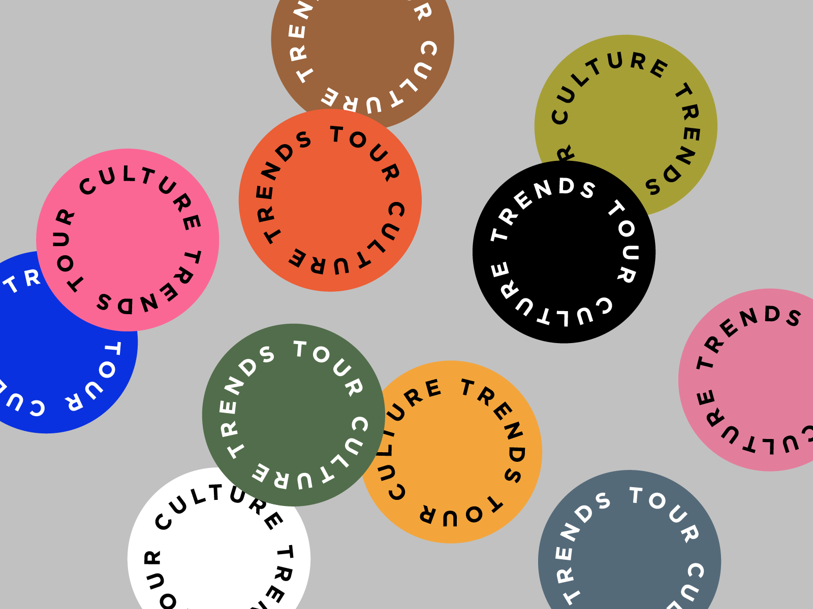 Culture Trends Tour Stickers by Brandon Jameson on Dribbble