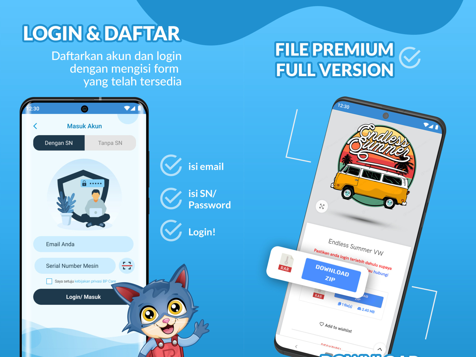 Login Page - Register Page - Download Page - UI Design by Dafit Efendi on Dribbble