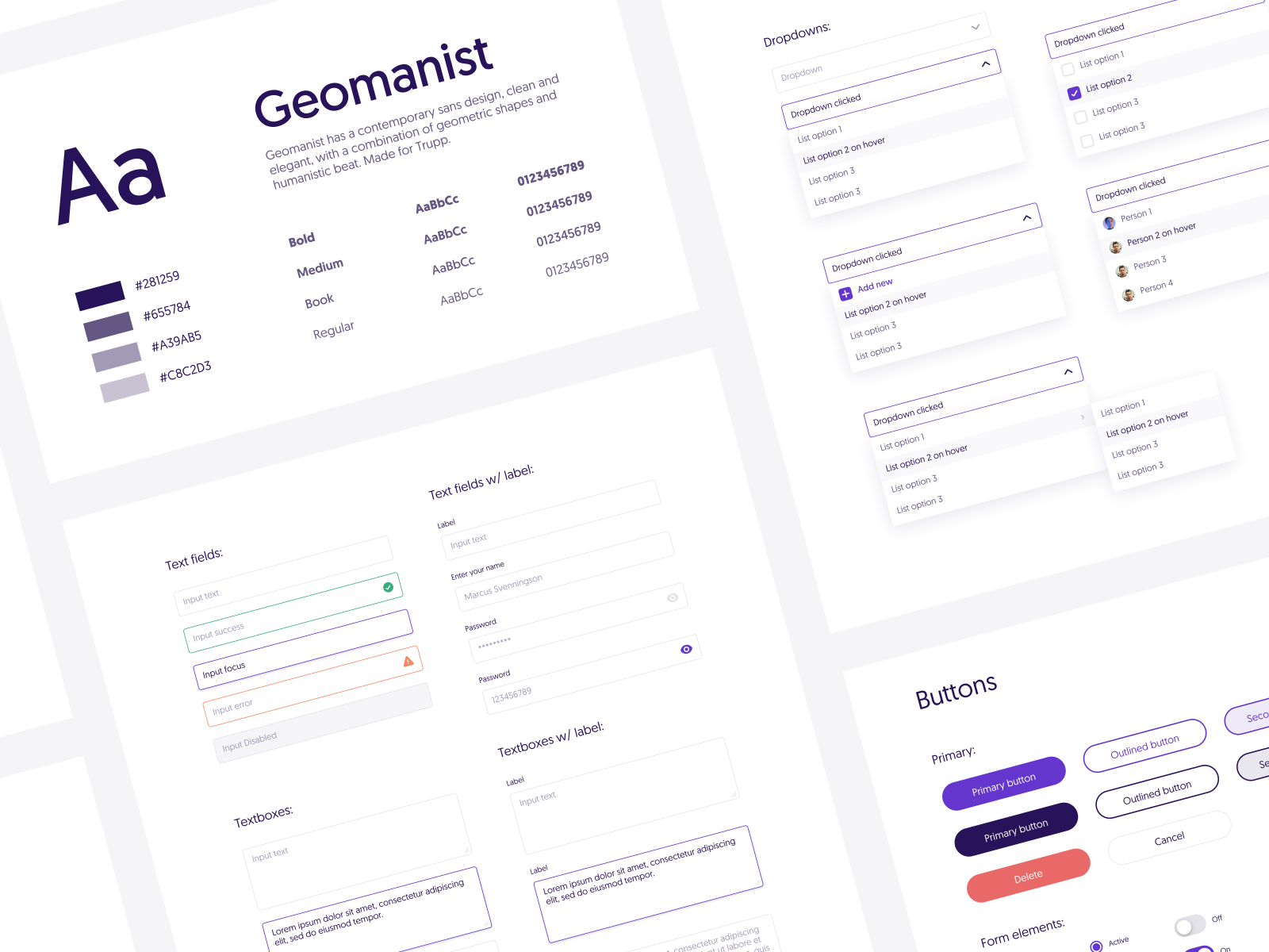 Design System 1.0 by Pontus Börjesson on Dribbble