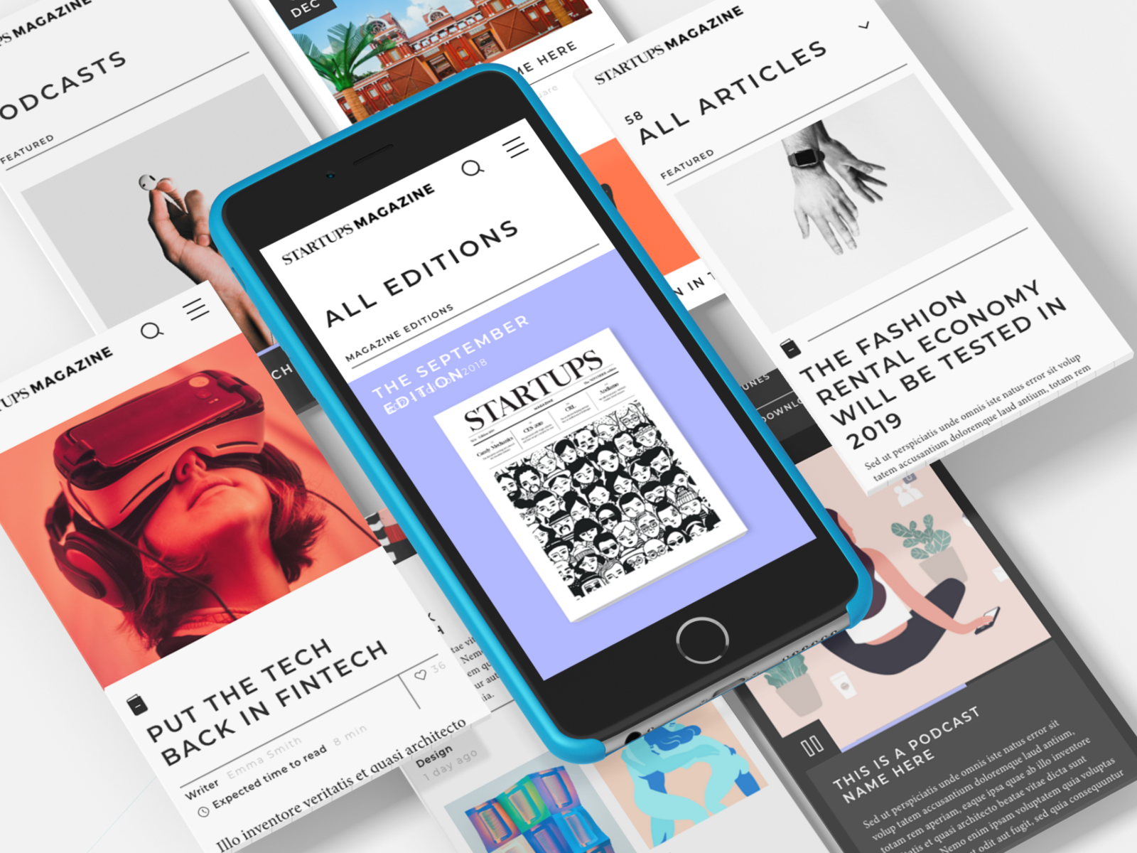 Startups Magazine by Studio Graphene on Dribbble