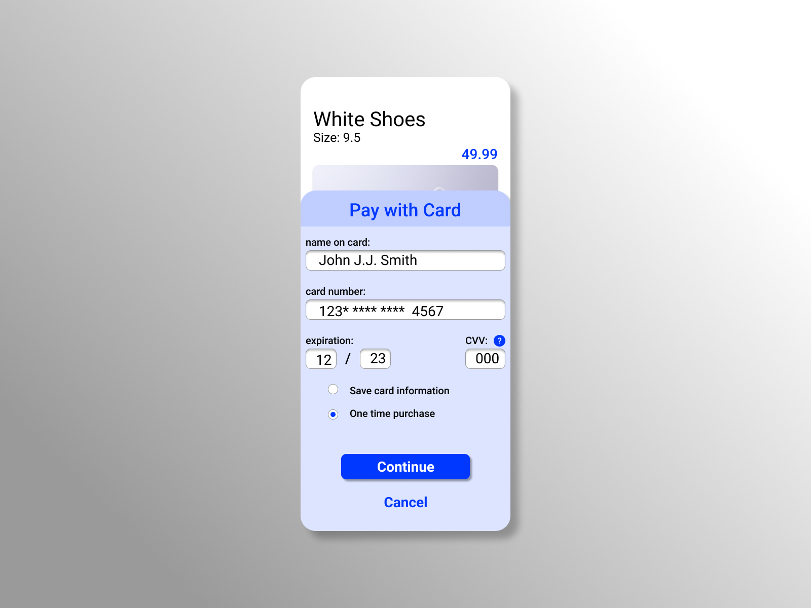 Credit Card Screen by Elias Michael on Dribbble