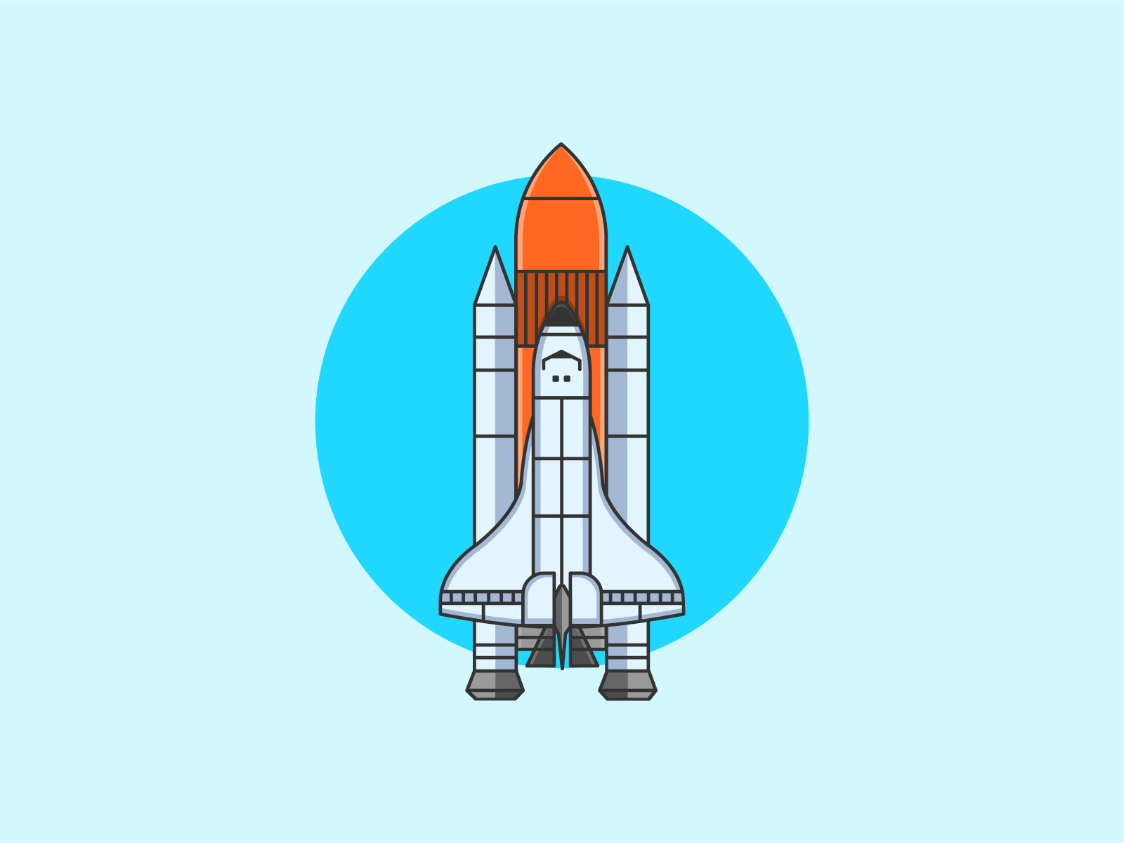 Space Rocket Design by DESIGNER WAQAS GRAPHICS on Dribbble
