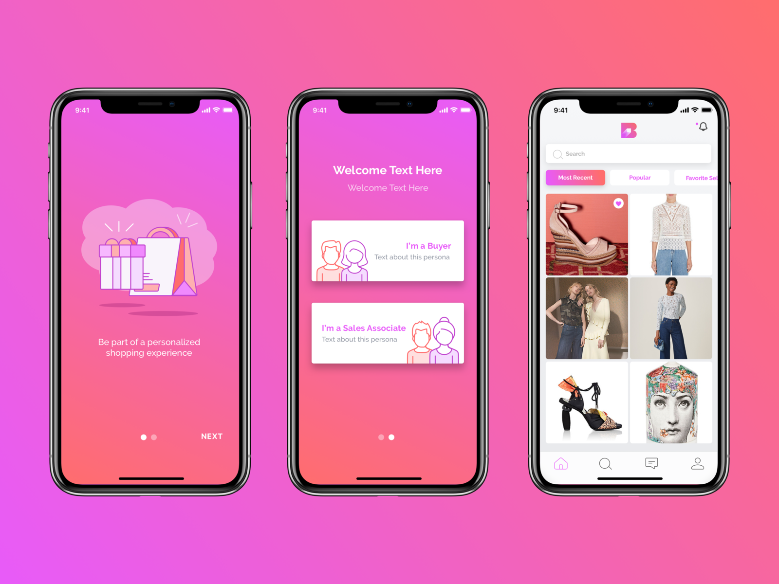 Exploring On-Boarding and Home Screen by Drew Wittig on Dribbble