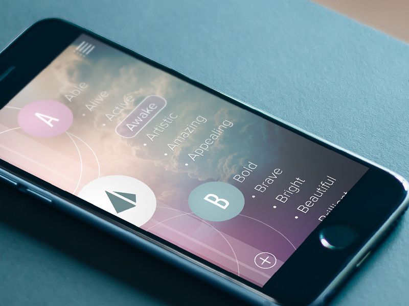 Alpha App by Sean Boone on Dribbble