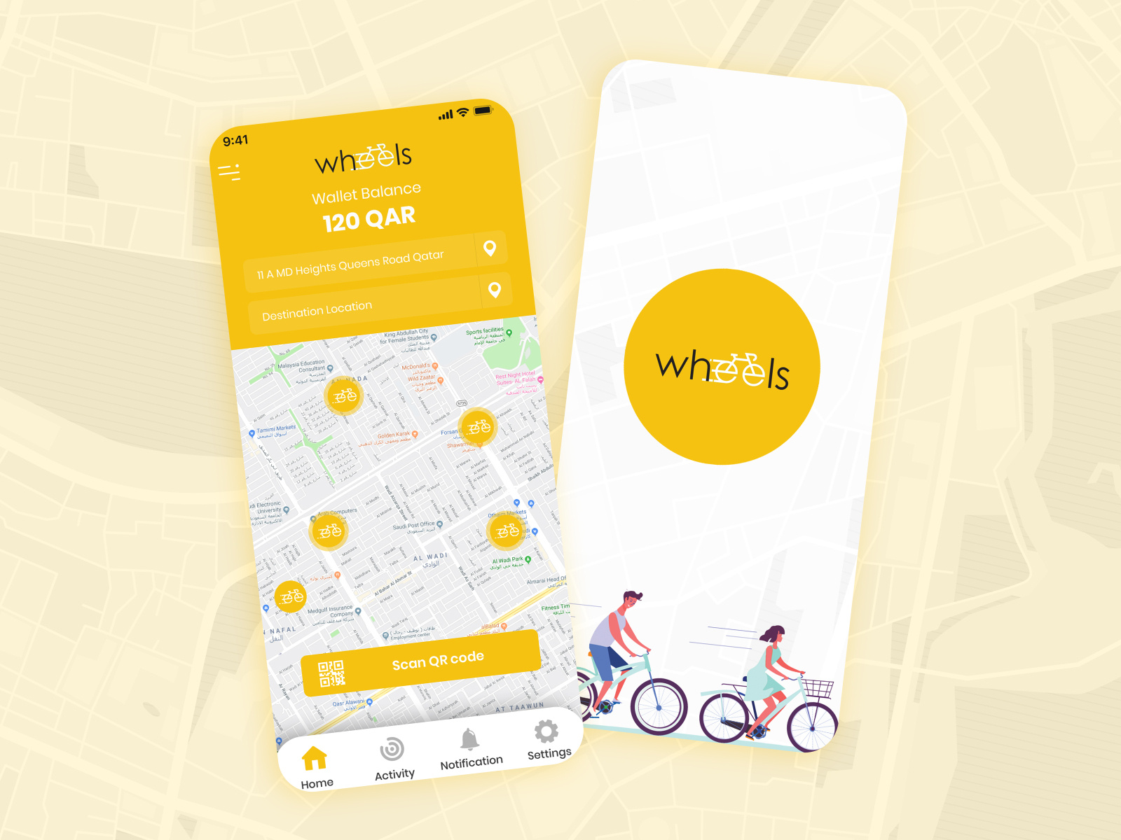 bicycle rental app by vikash on Dribbble