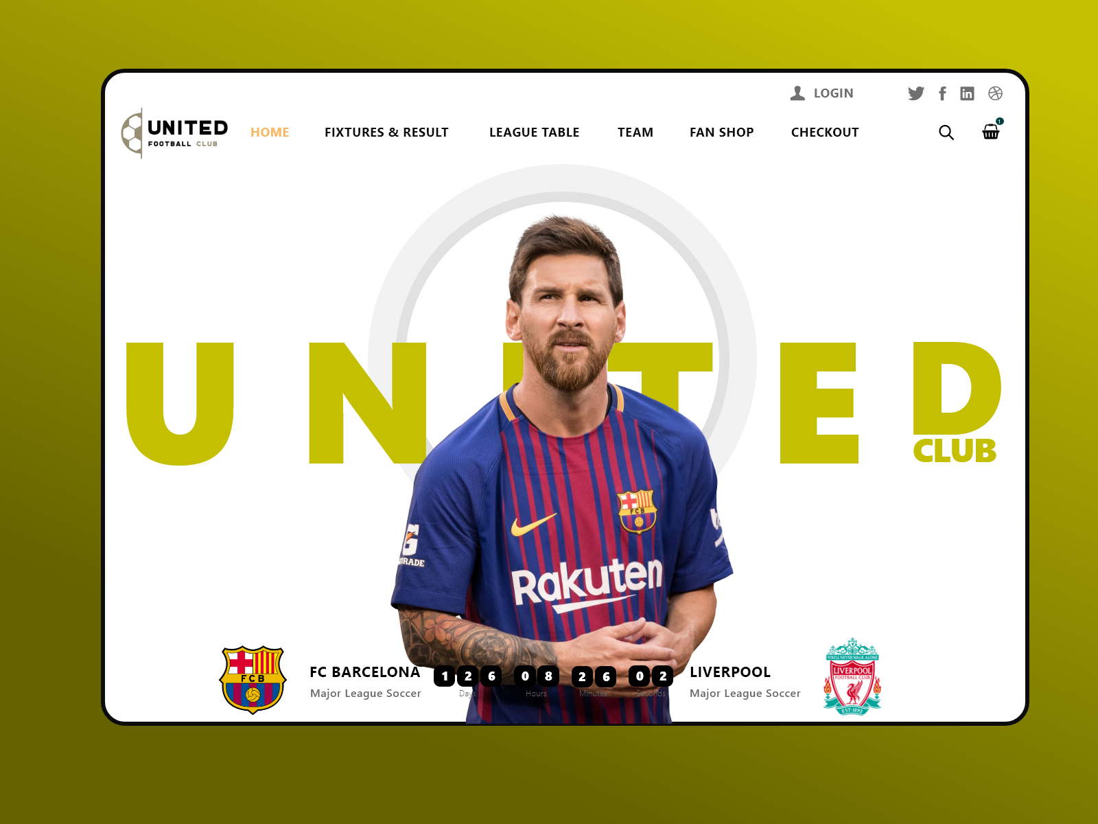 United club web | UI design by Ashan Niroshana® on Dribbble
