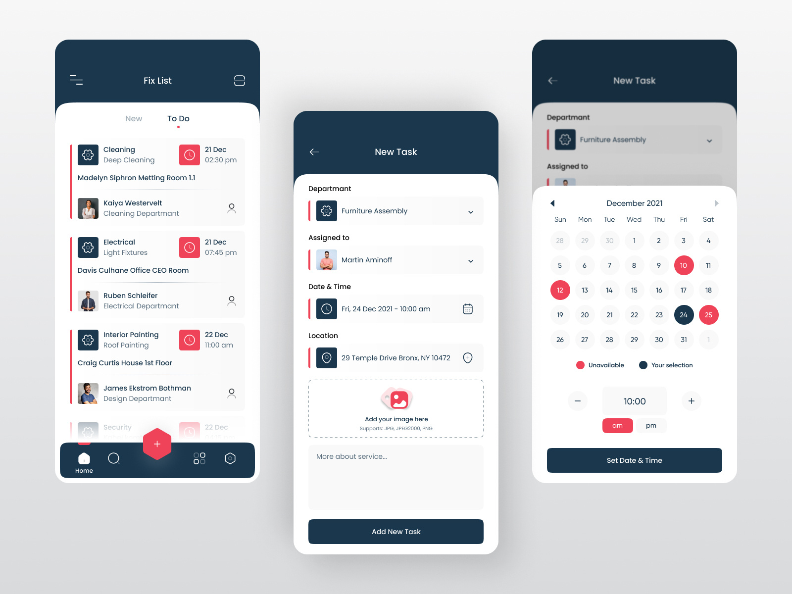 Service app by Amirhossein Rahmani on Dribbble