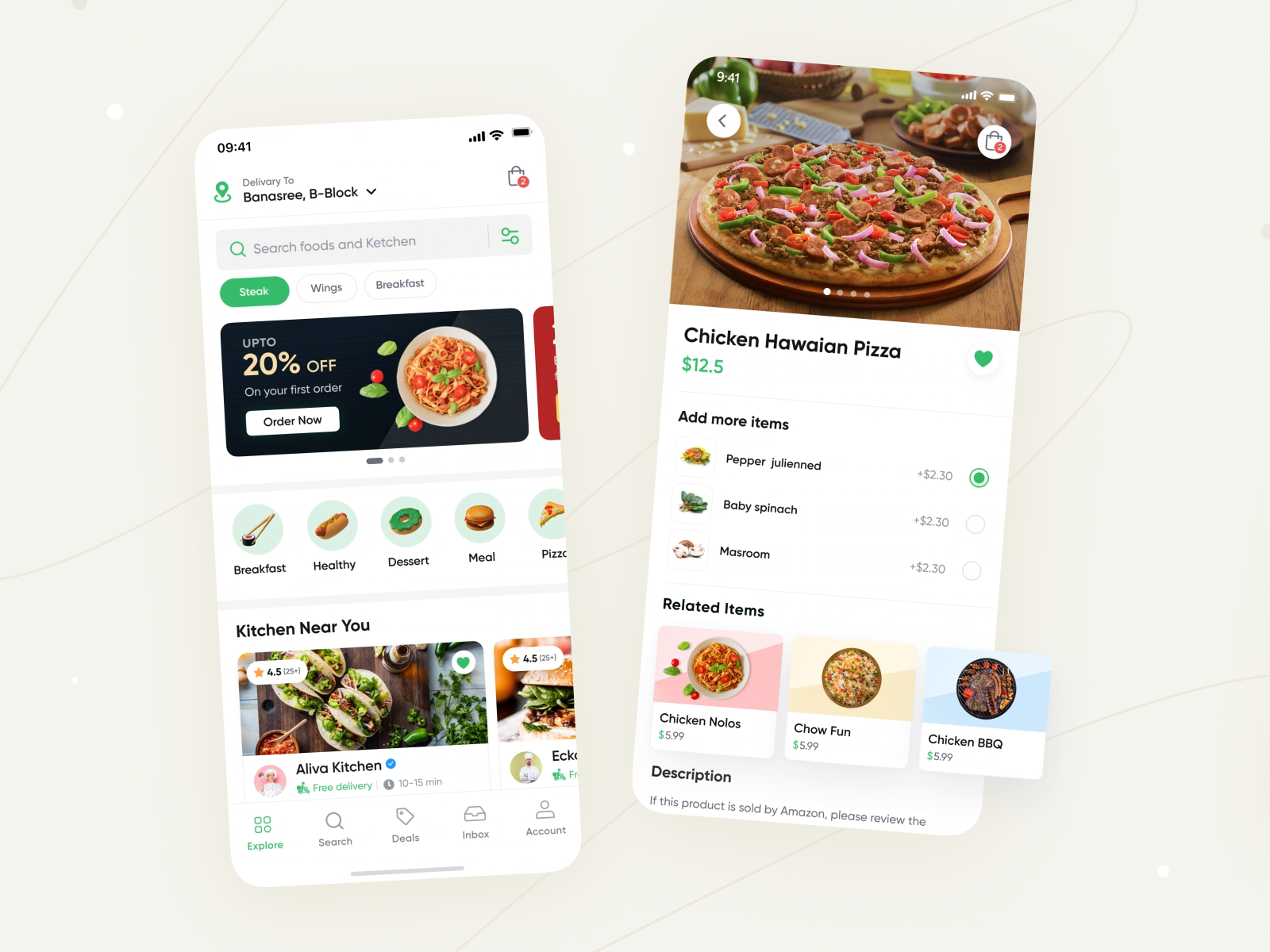 Home Screen Interaction - Food Delivery App by Nasir Uddin for Musemind ...