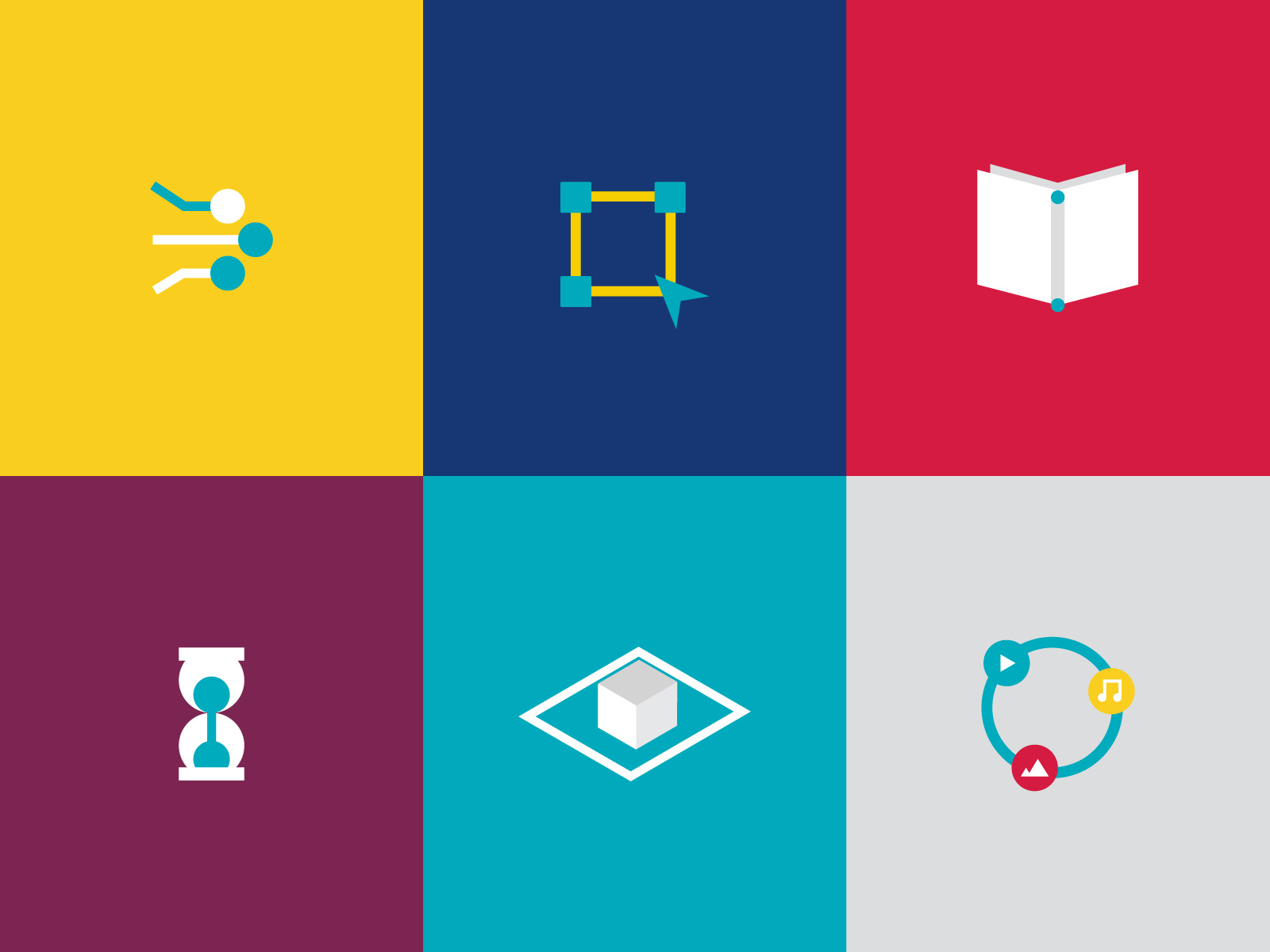 Online learning icons by Amam on Dribbble