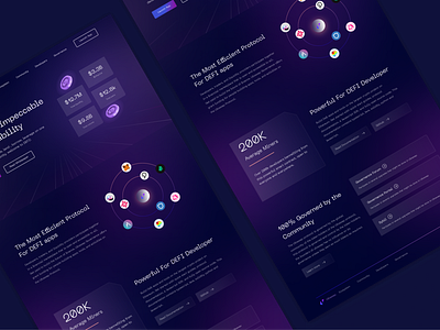 DEX landing page by Daniel Mbazu on Dribbble