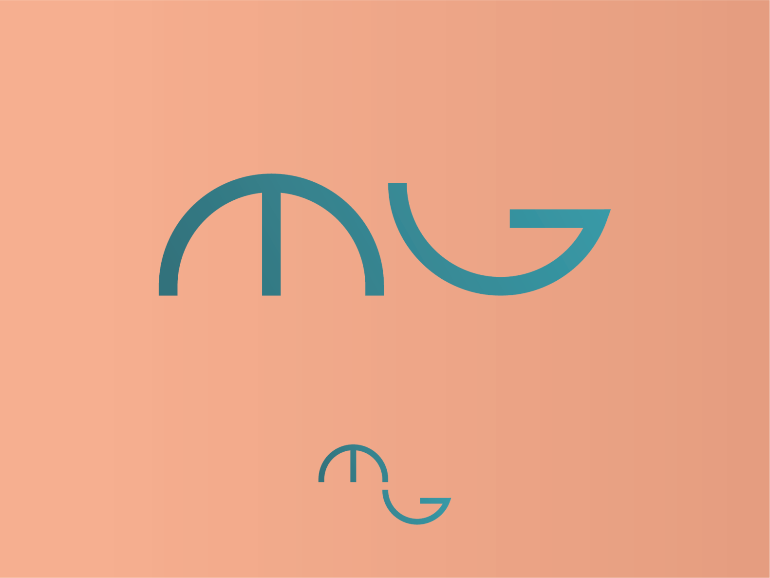 SUPER modern MG monogram by Rupert Harvey on Dribbble