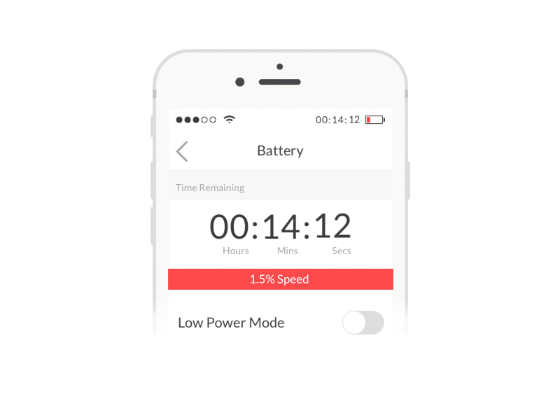 Evening 01-What If Battery Life Was a Countdown? by Asis Patel on Dribbble