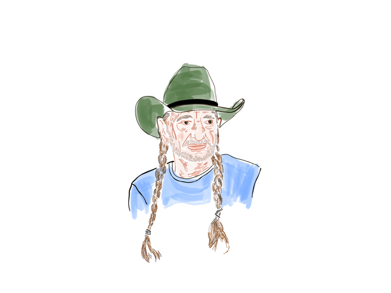 Willie Nelson By Carolyn Figel On Dribbble