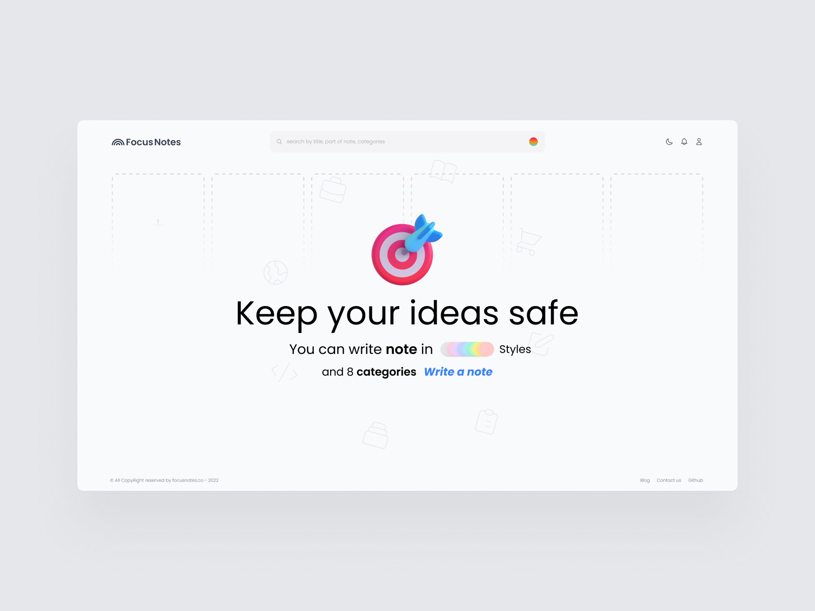 Focus Notes Keep Notes Webapp By Shcc On Dribbble