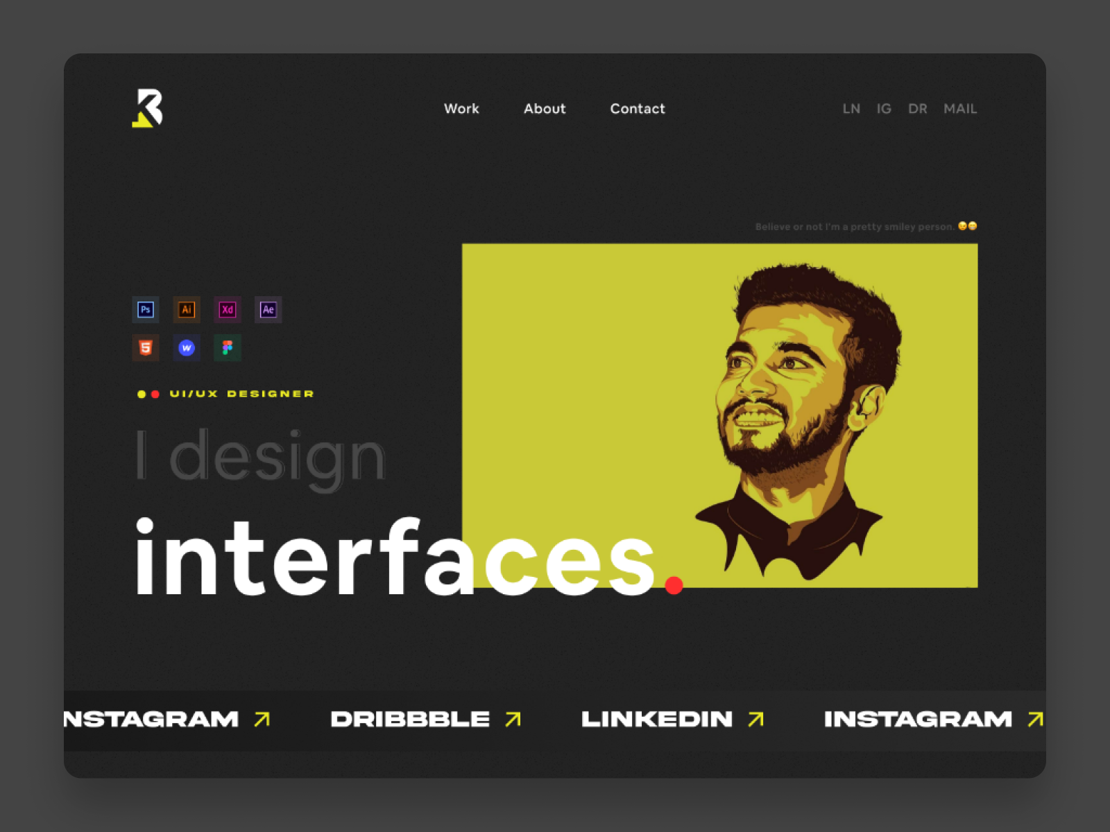 My Portfolio by Kathan Bhavsar on Dribbble