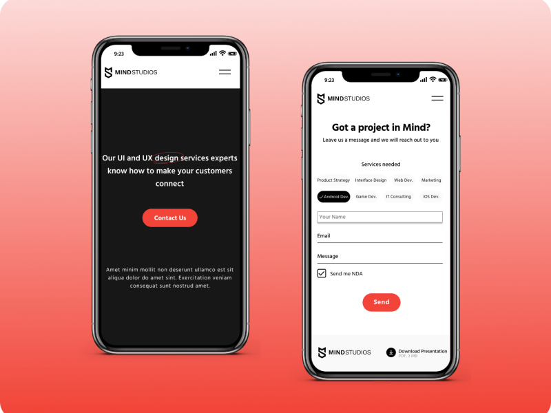 Adaptive input form by I Krymska on Dribbble